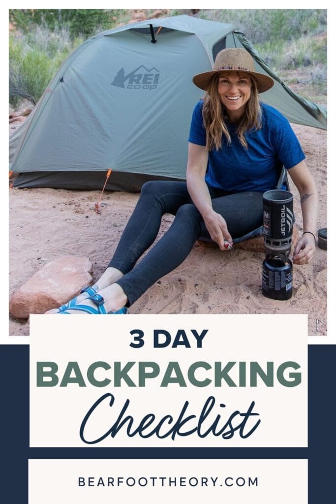 3-Day Backpacking Checklist (2023) – Bearfoot Theory