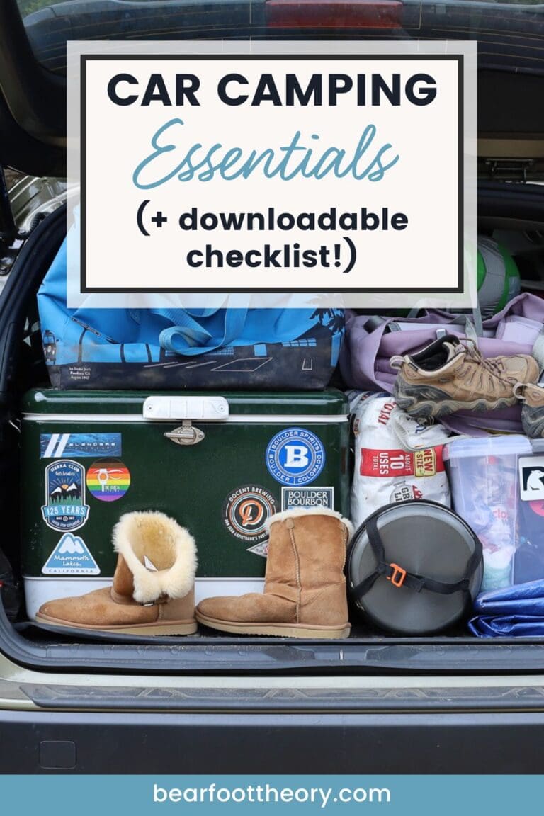 Car Camping Essentials (+ Printable Packing List) – Bearfoot Theory