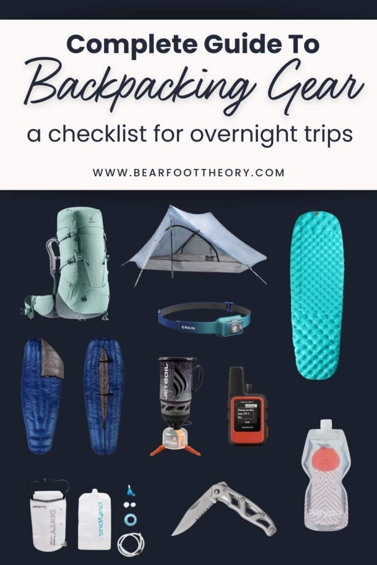 My 3-Day Backpacking Checklist (with PDF) – Bearfoot Theory