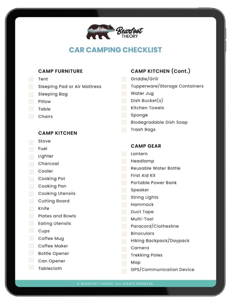Car Camping 101: Complete Beginners Guide – Bearfoot Theory
